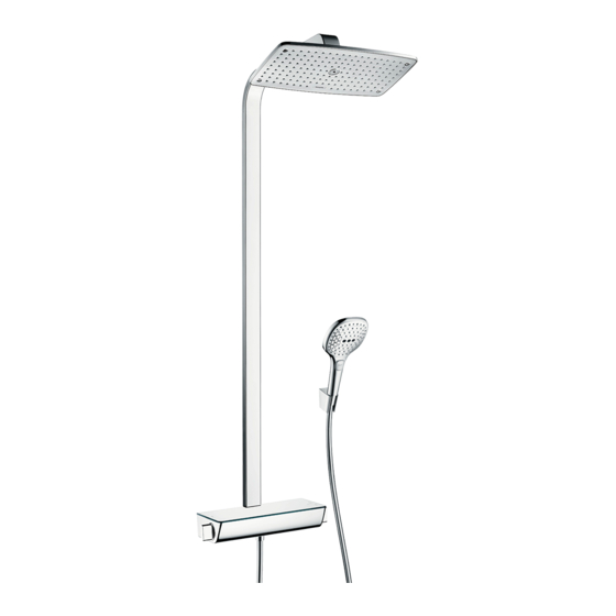 HANS GROHE RAINDANCE SELECT SHOWERPIPE 27112000 INSTRUCTIONS FOR USE/ASSEMBLY INSTRUCTIONS Pdf ...
