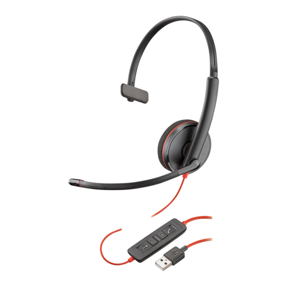 PLANTRONICS BLACKWIRE 3200 SERIES QUICK START MANUAL Pdf Download ...