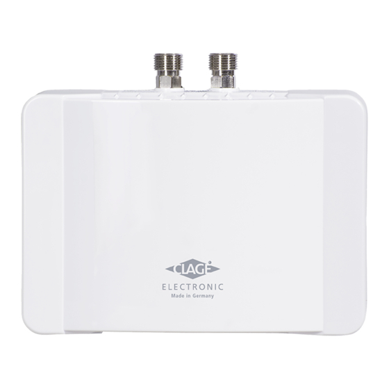 CLAGE GERMAN POOL GPIM7 OPERATING INSTRUCTIONS MANUAL Pdf Download ...