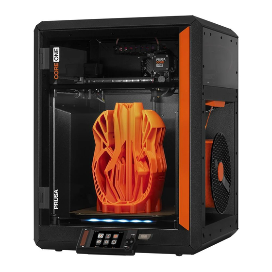 ORIGINAL PRUSA CORE ONE MANUAL Pdf Download | ManualsLib