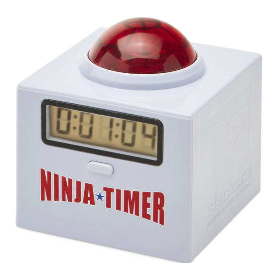 SLACKERS NINJA TIMER QUICK MANUAL Pdf Download | ManualsLib