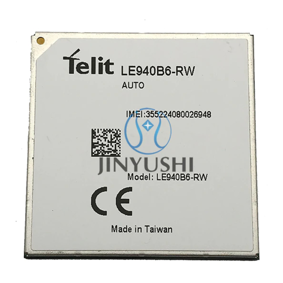 TELIT WIRELESS SOLUTIONS LE940B6-NA AUTO HARDWARE USER'S MANUAL Pdf ...