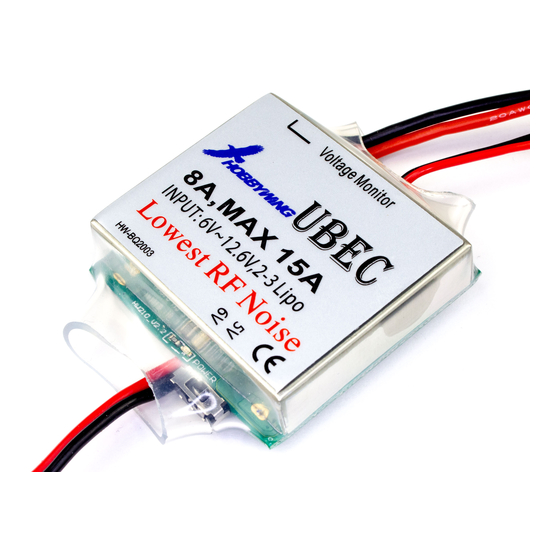 HOBBYWING 8A-UBEC INSTRUCTION MANUAL Pdf Download | ManualsLib