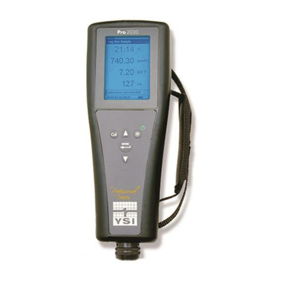 XYLEM YSI PRO2030 QUICK START MANUAL Pdf Download | ManualsLib
