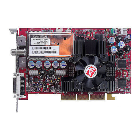 AMD MULTVIEW ALL-IN-WONDER 9700 PRO INSTALLATION AND SETUP USER'S ...
