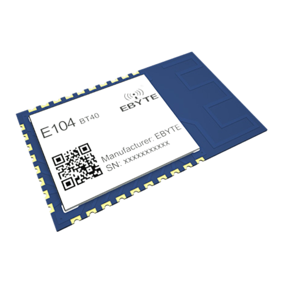 EBYTE E104-BT40 USER MANUAL Pdf Download | ManualsLib