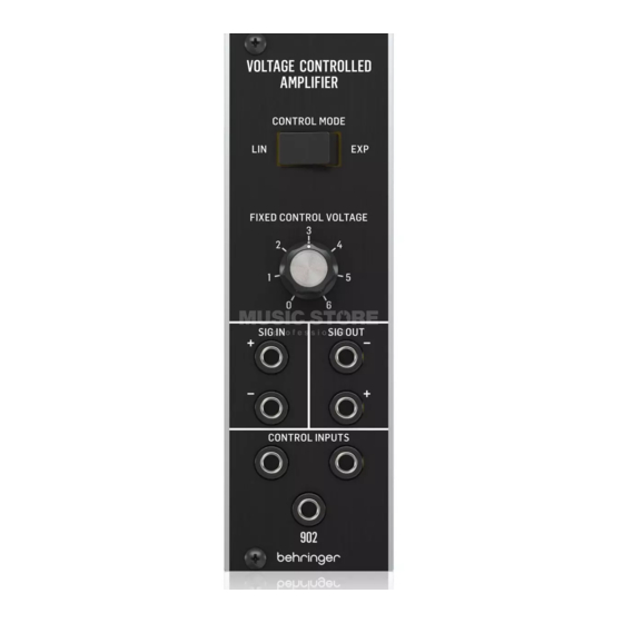 BEHRINGER 902 QUICK START MANUAL Pdf Download | ManualsLib