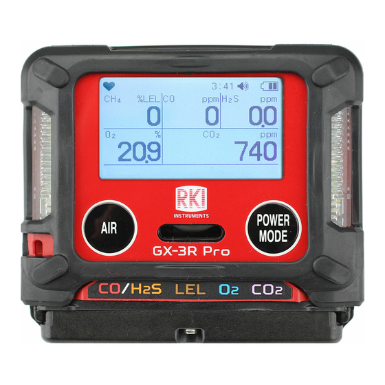 RKI INSTRUMENTS GX-3R PRO OPERATOR'S MANUAL Pdf Download | ManualsLib