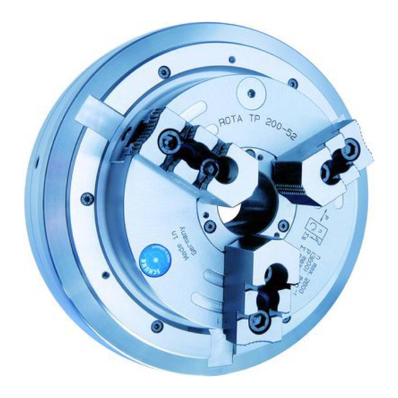 SCHUNK ROTA TP ASSEMBLY AND OPERATING MANUAL Pdf Download | ManualsLib