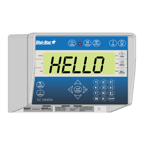 DIGI-STAR EZ3400VL USER MANUAL Pdf Download | ManualsLib