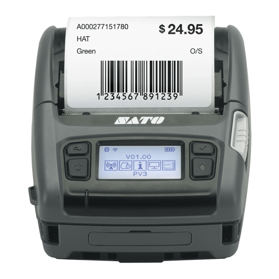 SATO PV3 CONNECTION MANUAL Pdf Download | ManualsLib