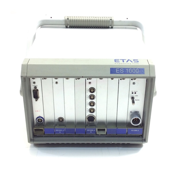 ETAS ES1231.2-A USER MANUAL Pdf Download | ManualsLib