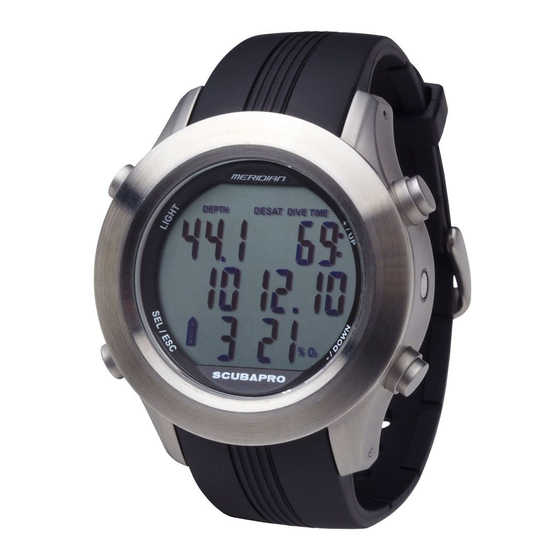 UWATEC MERIDIAN MANUAL Pdf Download | ManualsLib