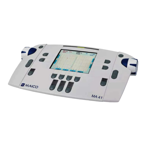 MAICO MA 41 OPERATING INSTRUCTIONS MANUAL Pdf Download | ManualsLib