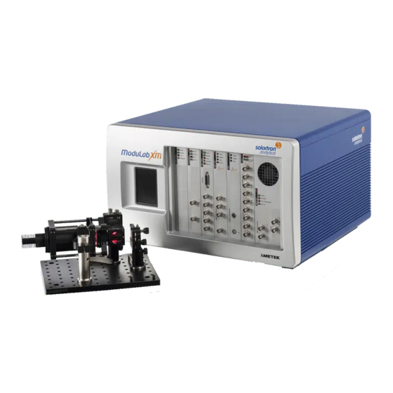 AMETEK SOLARTRON ANALYTICAL MODULAB XM ECS INSTALLATION MANUAL Pdf Download | ManualsLib