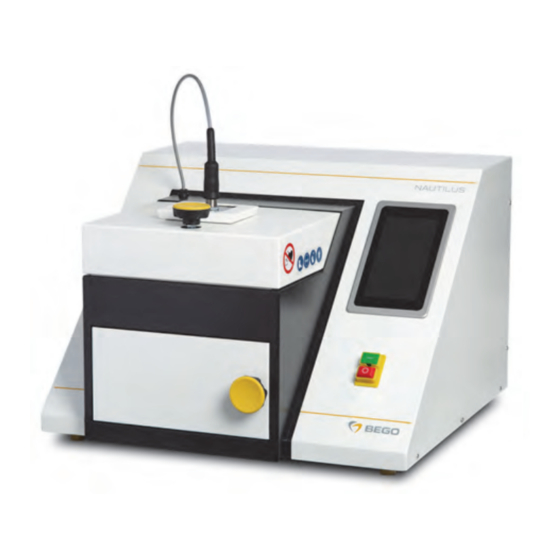 BEGO NAUTILUS CC PLUS MANUAL Pdf Download | ManualsLib