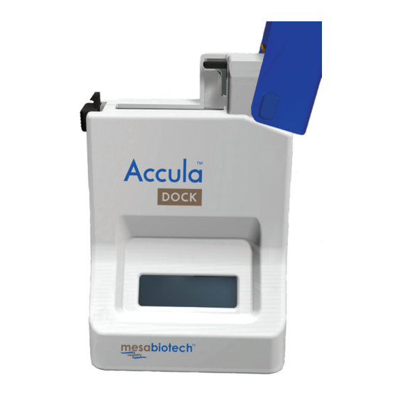 MESABIOTECH ACCULA DOCK OPERATOR'S MANUAL Pdf Download | ManualsLib