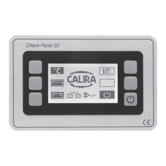 CALIRA CHECK-PANEL 20 OPERATING INSTRUCTIONS MANUAL Pdf Download ...