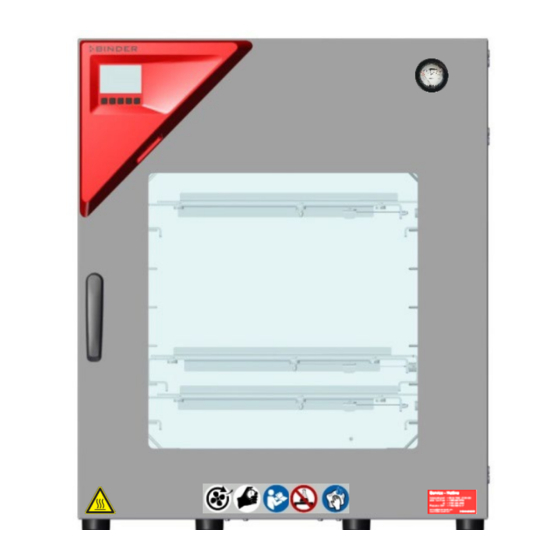 BINDER VDL SERIES OPERATING MANUAL Pdf Download | ManualsLib