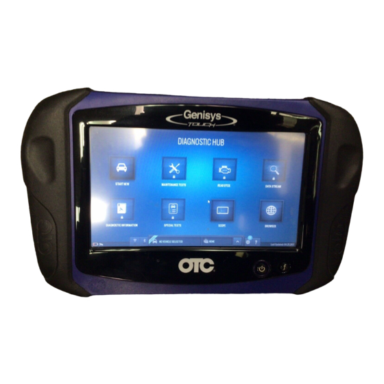 Otc Genisys Touch 561301 Quick Start Manual Pdf Download Manualslib