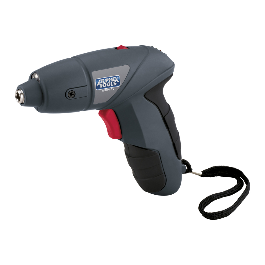 ALPHA TOOLS A-SD 3,6 LI ORIGINAL OPERATING INSTRUCTIONS Pdf Download ...
