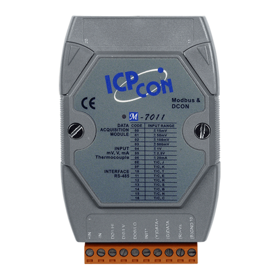 ICP DAS USA M-7011 QUICK START MANUAL Pdf Download | ManualsLib