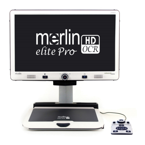VISPERO ENHANCED VISION MERLIN ELITE PRO HD OCR USER MANUAL Pdf ...
