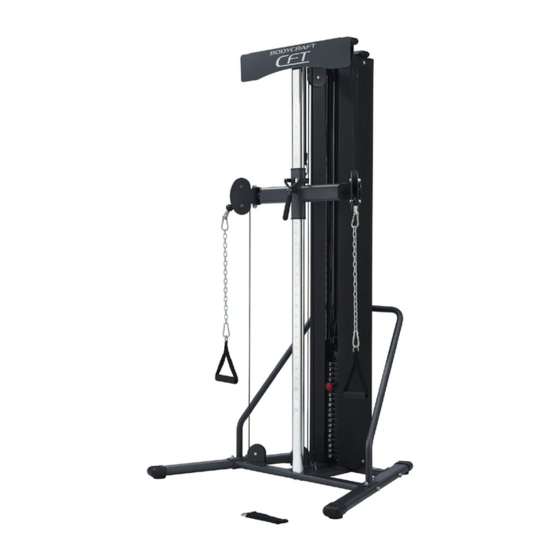 BODYCRAFT CABLE PULL STATION ASSEMBLY AND OPERATING INSTRUCTIONS MANUAL ...