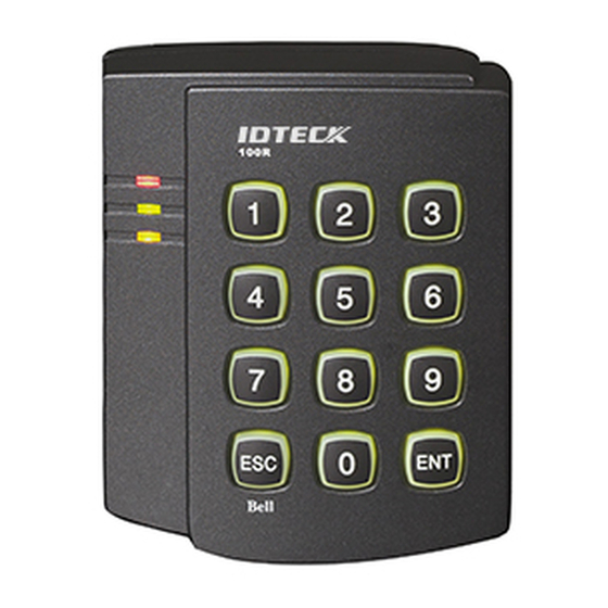 IDTECK 100R QUICK INSTALLATION MANUAL Pdf Download | ManualsLib