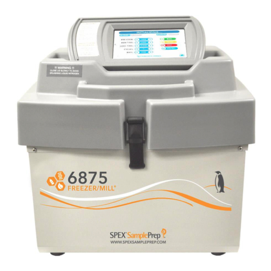 SPEX SAMPLEPREP 6875 FREEZER/MILL SERIES OPERATING MANUAL Pdf Download | ManualsLib