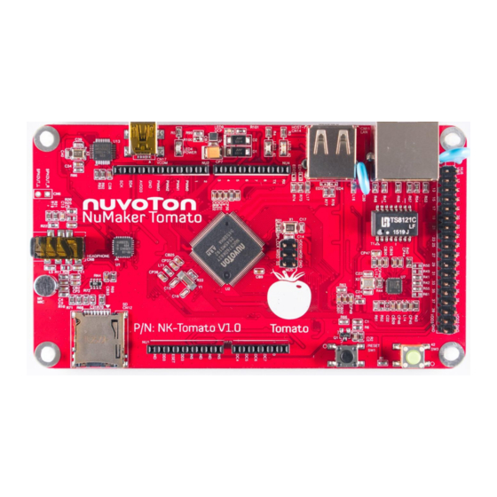 NUVOTON NUMAKER TOMATO USER MANUAL Pdf Download | ManualsLib
