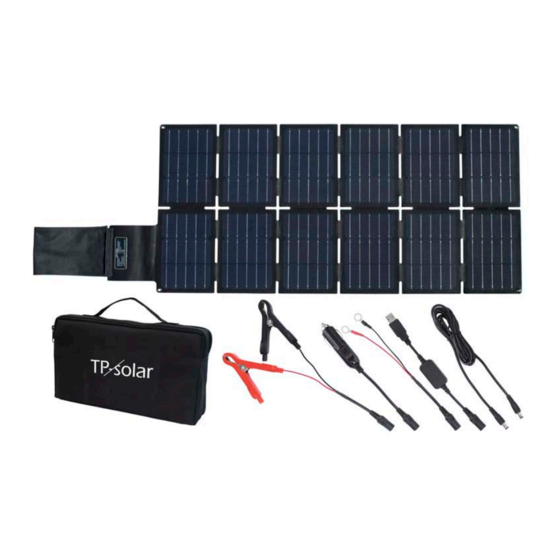 TP-SOLAR 100W FOLDABLE SOLAR PANEL INSTRUCTION MANUAL Pdf Download ...