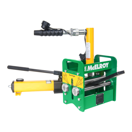 MCELROY GUIDED SIDE BEND TESTER OPERATOR'S MANUAL Pdf Download | ManualsLib