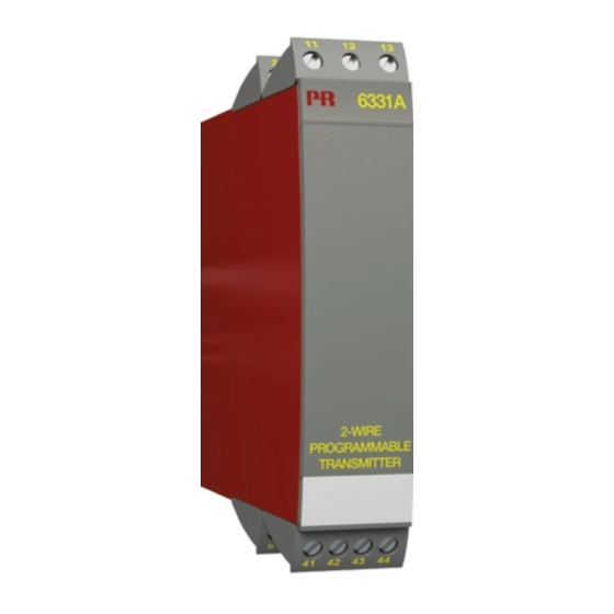 PR ELECTRONICS 6331 MANUAL Pdf Download | ManualsLib