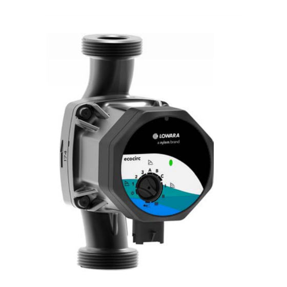 XYLEM LOWARA ECOCIRC S ADDITIONAL INSTALLATION, OPERATION AND MAINTENANCE INSTRUCTIONS Pdf ...