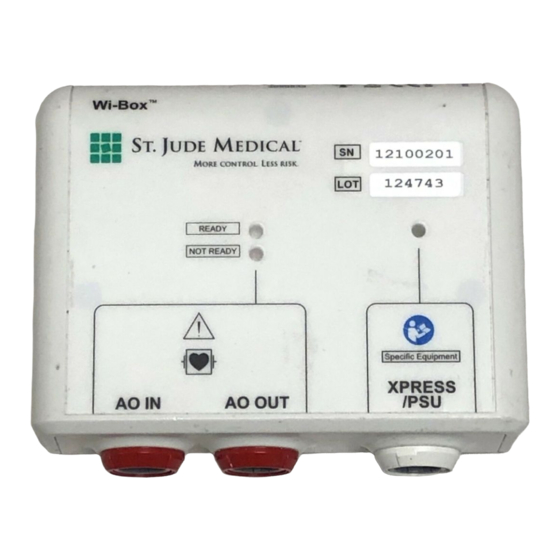 ST. JUDE MEDICAL WI-BOX AO TRANSMITTER INSTRUCTIONS FOR USE MANUAL Pdf ...