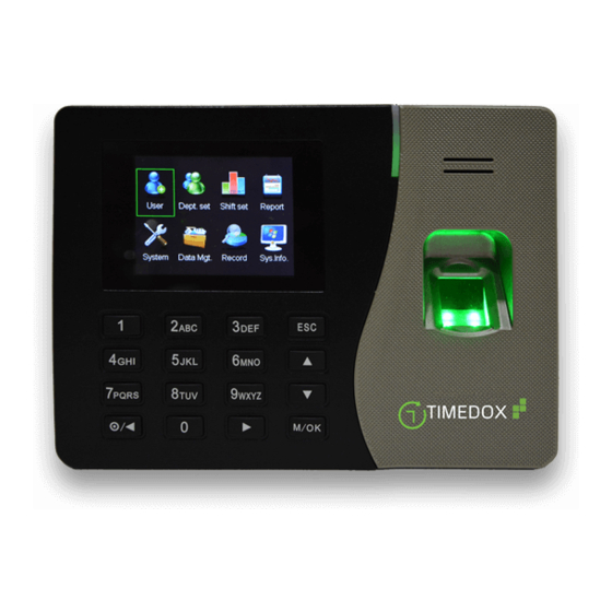 TIMEDOX TIME-CLOCK SILVER PLUS USER MANUAL Pdf Download | ManualsLib
