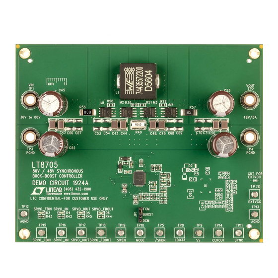 LINEAR TECHNOLOGY LT8705 DEMO MANUAL Pdf Download | ManualsLib
