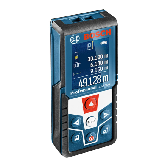 BOSCH PROFESSIONAL GLM 500 MANUAL Pdf Download | ManualsLib