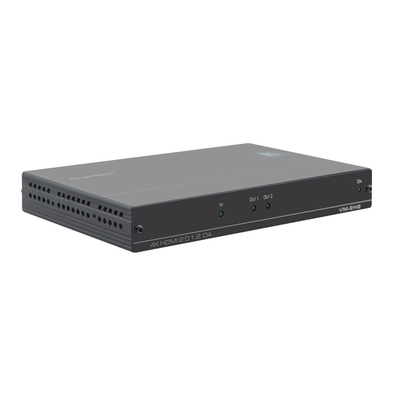 KRAMER VM-2H2 USER MANUAL Pdf Download | ManualsLib