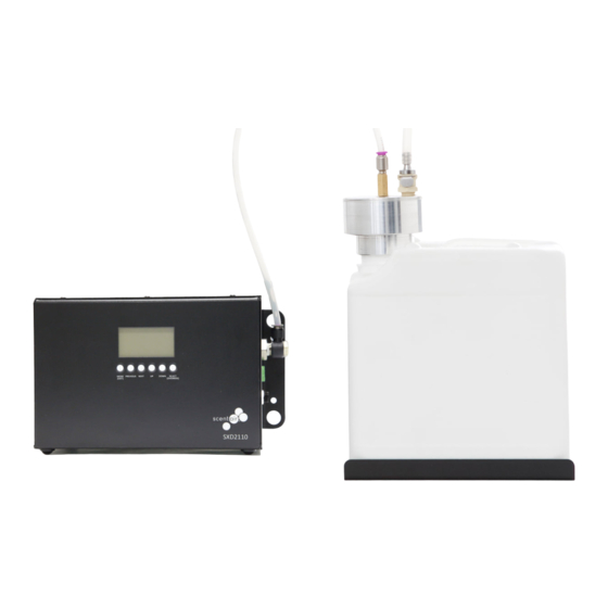 SCENTAIR SCENTSTREAM SXD2110 INSTALLATION AND OPERATION INSTRUCTIONS ...