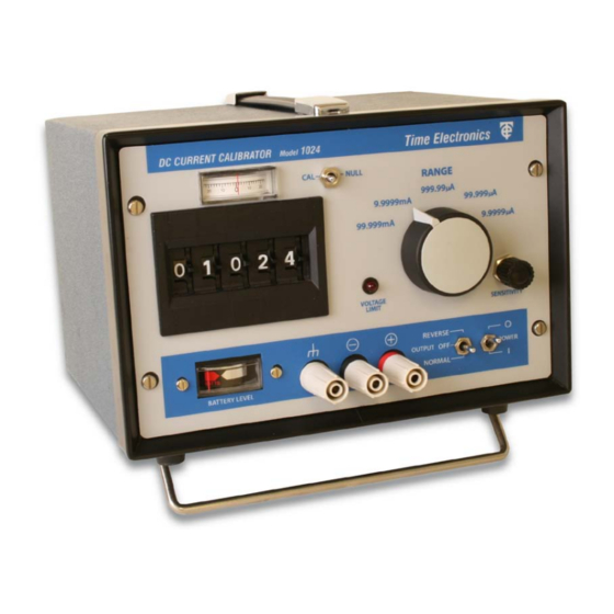 TIME ELECTRONICS 1024 TECHNICAL MANUAL Pdf Download | ManualsLib