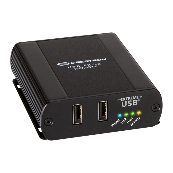 CRESTRON USB-EXT-2-LOCAL QUICK START MANUAL Pdf Download | ManualsLib