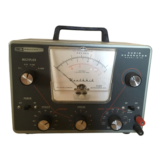 DAYSTROM HEATHKIT IG-72 ASSEMBLY MANUAL Pdf Download | ManualsLib