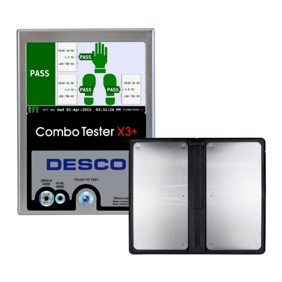 DESCO COMBO TESTER X3+ INSTALLATION, OPERATION AND MAINTENANCE MANUAL ...