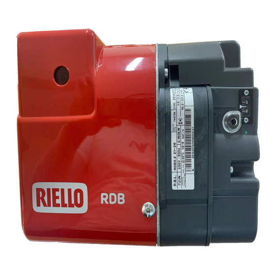 RIELLO RDB2.2 FIREBIRD C20 70K DGT INSTALLATION, USE AND MAINTENANCE ...