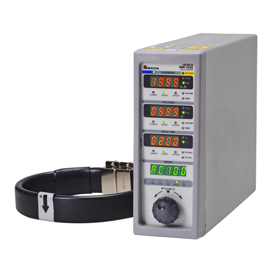 AMADA WELD CHECKER MM-123A OPERATION MANUAL Pdf Download | ManualsLib