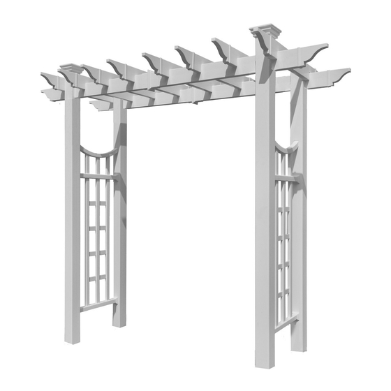NEW ENGLAND ARBORS THE FAIRFIELD DELUXE ARBOR/ARCH ASSEMBLY ...