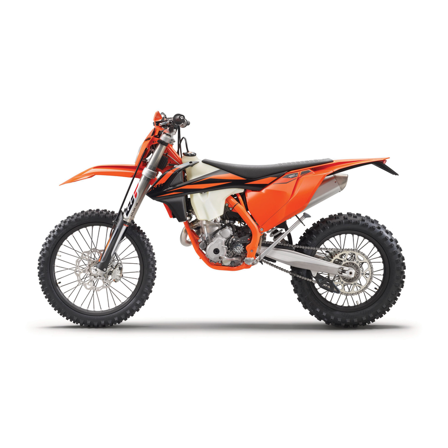 KTM 350 EXC-F EU 2019 SETUP INSTRUCTIONS Pdf Download | ManualsLib