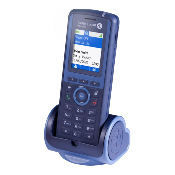 ALCATEL-LUCENT ENTERPRISE OPENTOUCH 8254 DECT HANDSET USER MANUAL Pdf Download | ManualsLib